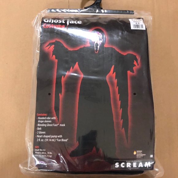 Fun World/ Scream | Costumes | Ghost Face Kids Bleeding Mask Costume ...